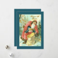 Funny Vintage Santa Baggin A Baddie Holiday Card | Zazzle