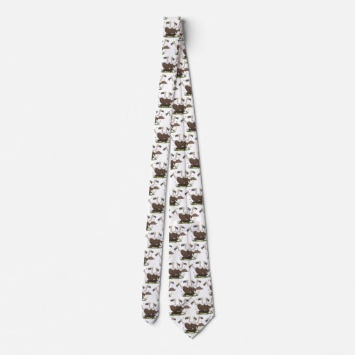 Funny vultures humour cartoon neck tie | Zazzle