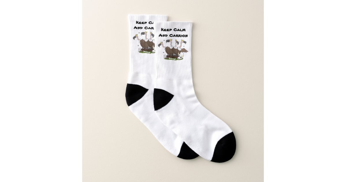 Funny vultures humour cartoon socks | Zazzle