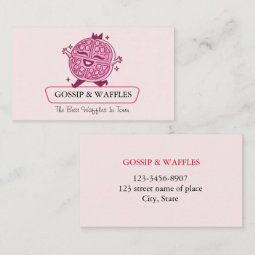 Funny Waffles Business Card | Zazzle