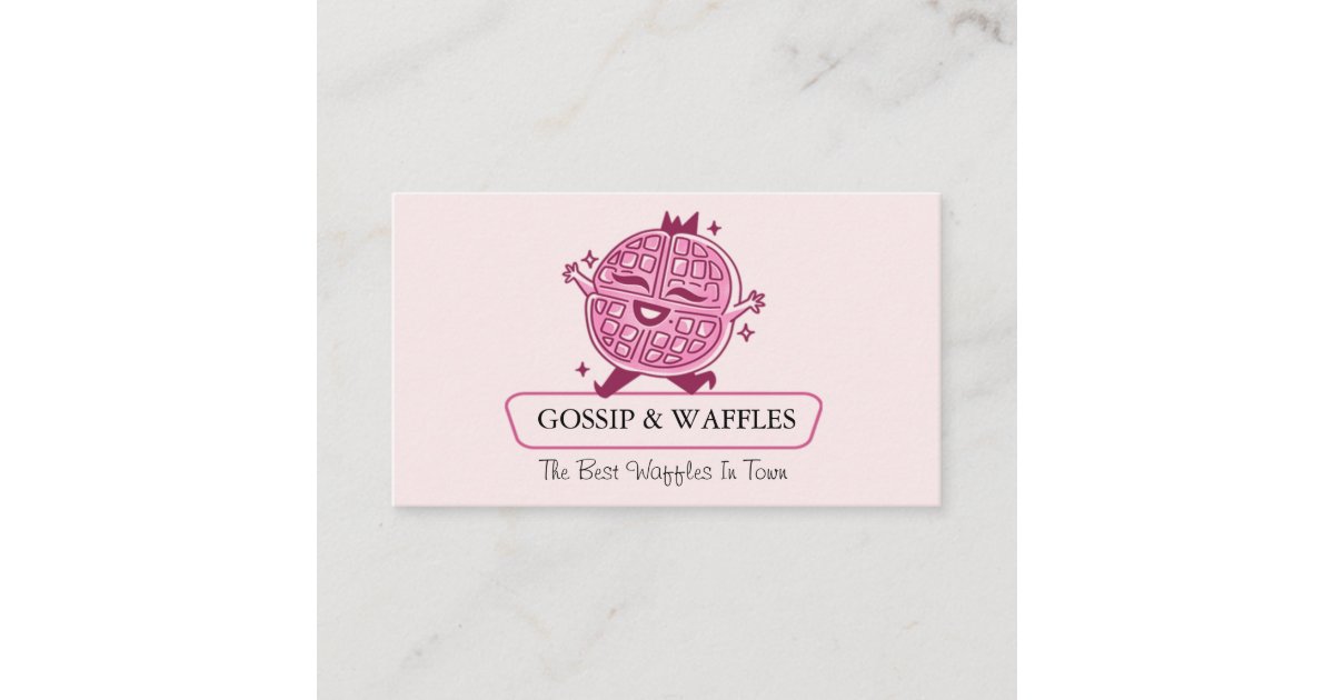 Funny Waffles Business Card | Zazzle
