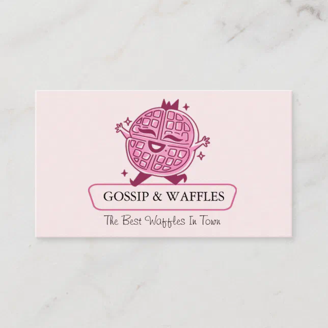 Funny Waffles Business Card | Zazzle