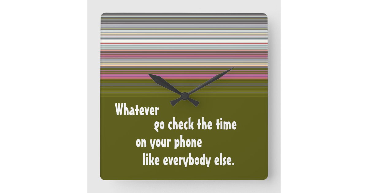 Funny Wall Clock | Zazzle