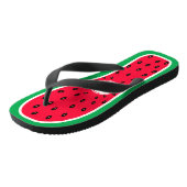 Funny Watermelon Slice with Personalized Monogram Flip Flops | Zazzle