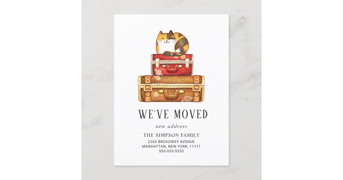 Funny We have Moved Moving Announcement Postcard | Zazzle