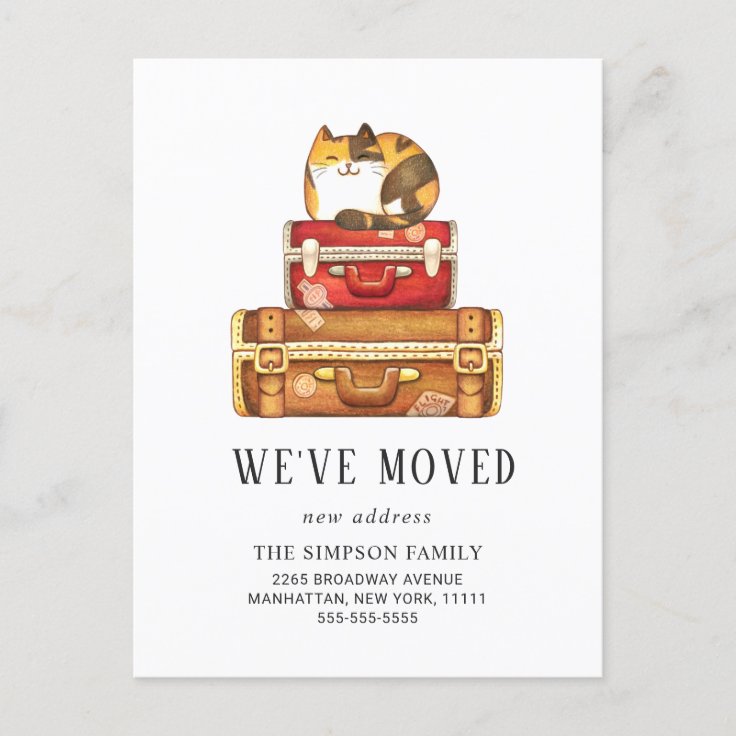 Funny We have Moved Moving Announcement Postcard | Zazzle