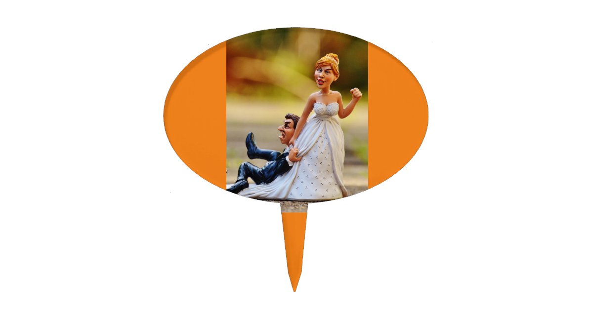FUNNY WEDDING CAKE TOPPERS RELUCTANT GROOM | Zazzle