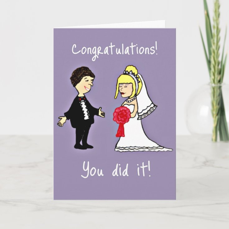 Funny Wedding congratulations Card | Zazzle
