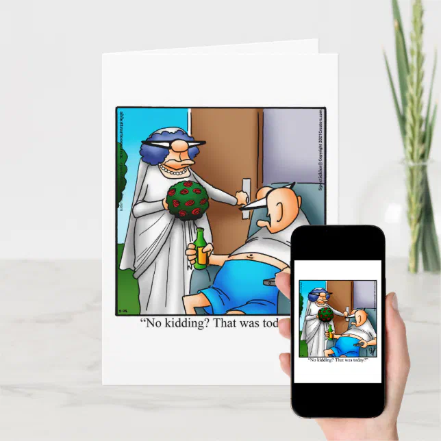 Funny Wedding Congratulations Greeting Card | Zazzle