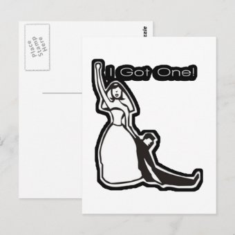 Funny wedding i got one postcard | Zazzle