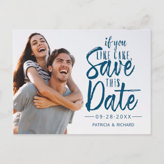 Funny Wedding Save The Date Postcard | Zazzle