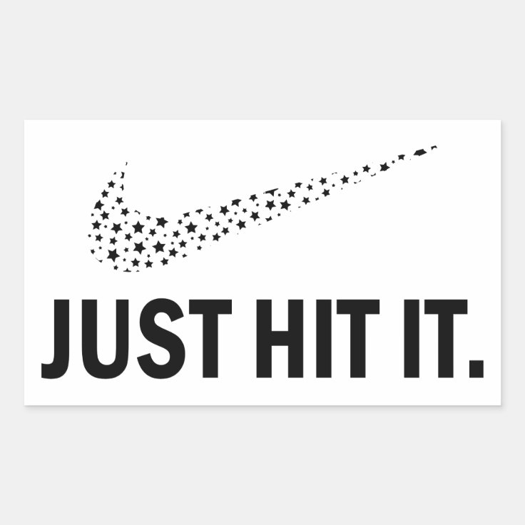 Funny Weed, Weed Lovers Sticker, Just Hit It Rectangular Sticker | Zazzle