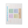 Funny Weekly Colorful Organizational Planner Notepad | Zazzle