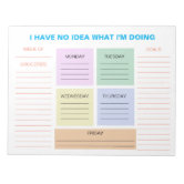 funny weekly planner