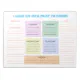 Funny Weekly Colorful Organizational Planner Notepad | Zazzle