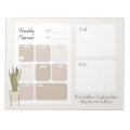 Funny Weekly Planner With Plant Notepad | Zazzle