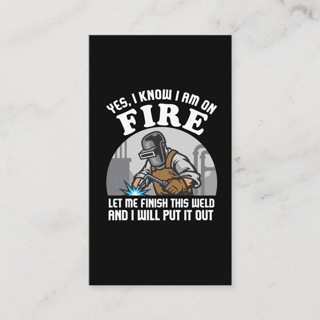 Funny Welding Quote for Welder Business Card | Zazzle