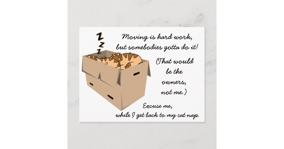 Funny "We're Moving" New Address Announcements | Zazzle
