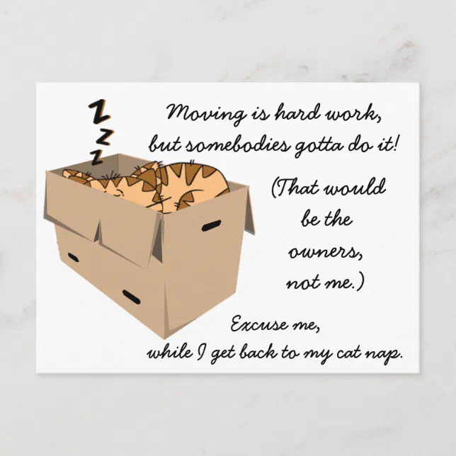 Funny "We're Moving" New Address Announcements | Zazzle