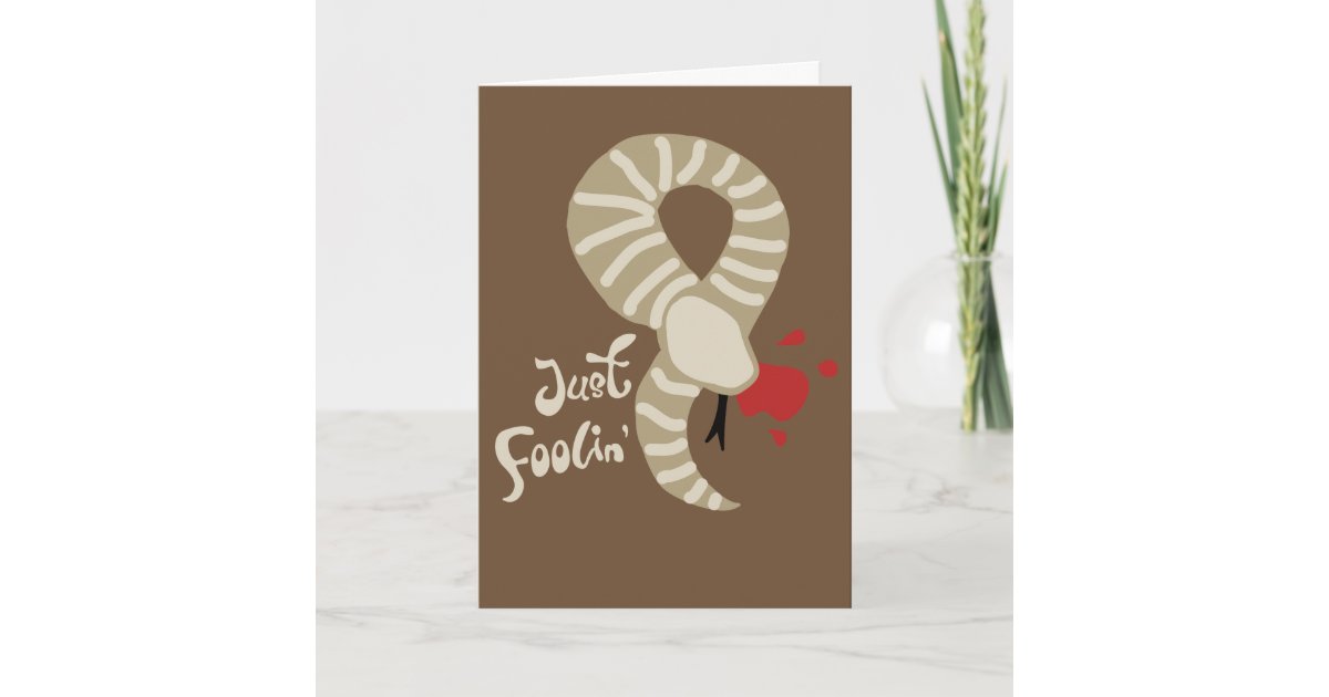Funny Western Hognose Snake Get Well Card | Zazzle