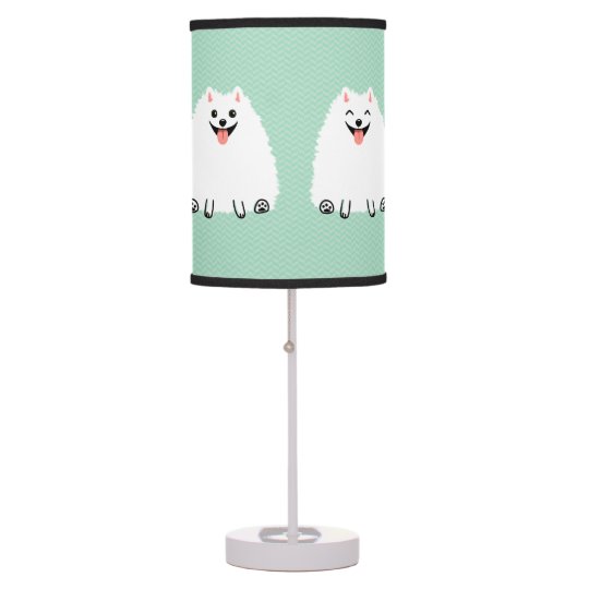 Funny White Pomeranian Table Lamp | Zazzle.com