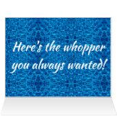 Funny Whopper Walleye Birthday Card | Zazzle