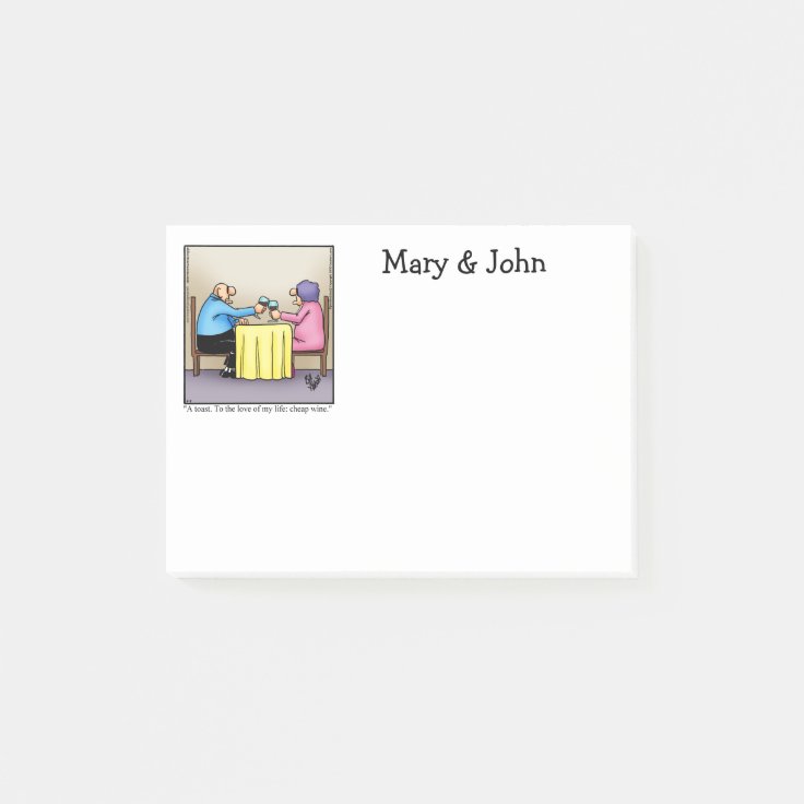 Funny Wine Humor Post-it Notes | Zazzle