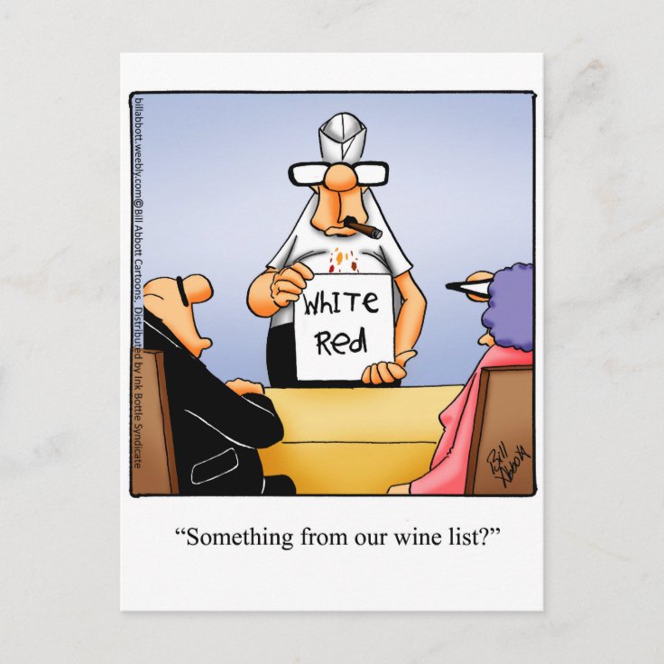 Funny Wine Humor Postcard | Zazzle
