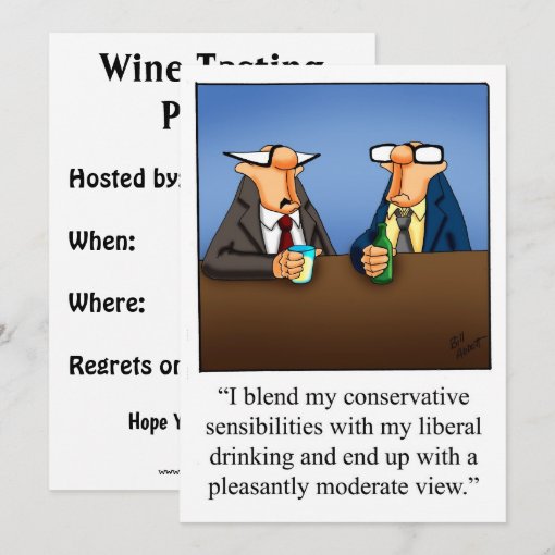 Funny Wine Tasting Party Invitations | Zazzle