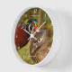 Funny Wood Duck Whispers Sweet Nothings Clock | Zazzle