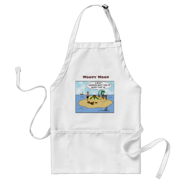 Funny Woodturner Cartoon Personalized Apron | Zazzle