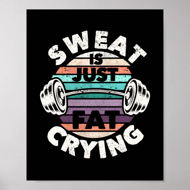 Funny workout gym weight lifting poster | Zazzle