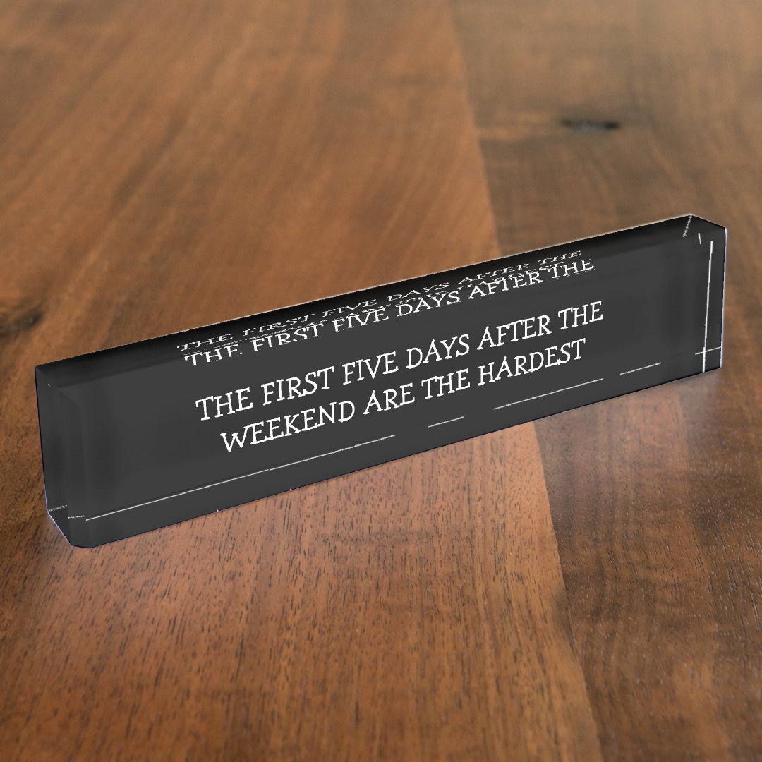 Funny Workplace Humor Desk Name Plate | Zazzle