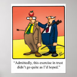 Funny Workplace Humor - Trust - Poster | Zazzle
