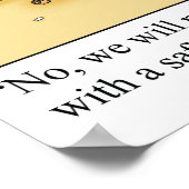 Funny Workplace Safety Brief Poster | Zazzle