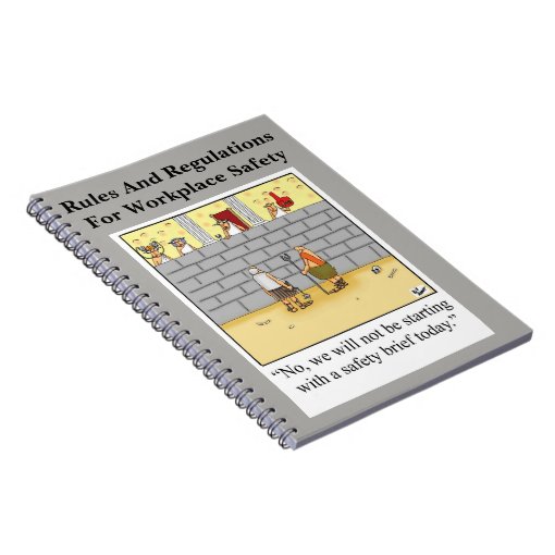 Funny Workplace Safety Humor Notebook | Zazzle