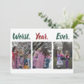 Funny Worst Year Ever Christmas Holiday Card | Zazzle