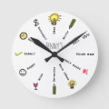 Funny writers block clock for budding writer | Zazzle