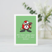 Funny X-mas Postcard Rude Santa | Zazzle