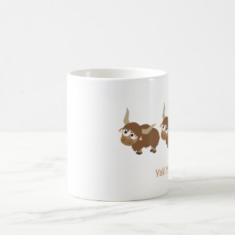 Funny Yak Yak Yak Pun Cute Cartoon Yaks Coffee Mug | Zazzle