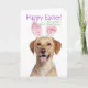 Funny Yellow Lab Easter Card | Zazzle