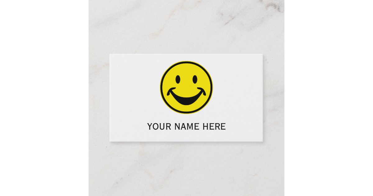 Funny yellow + your backg. & ideas business card | Zazzle