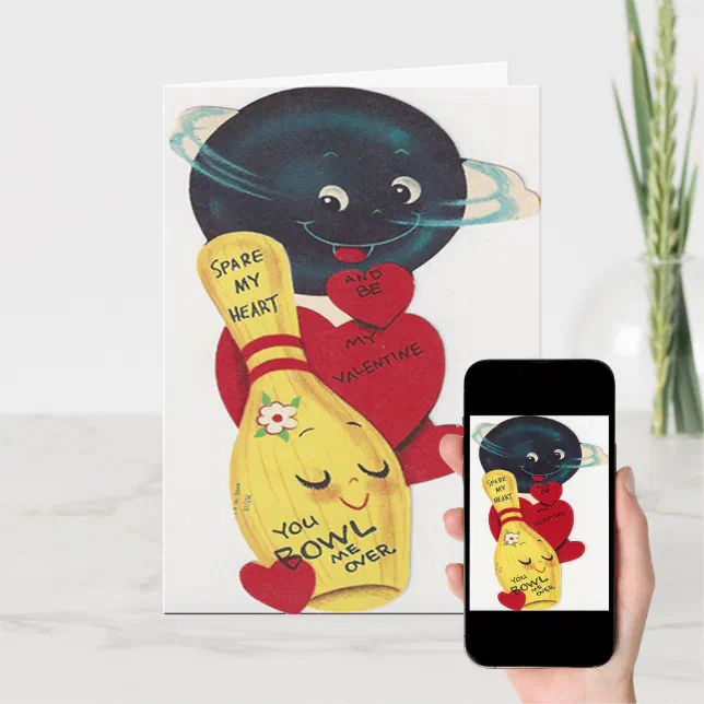 Funny You Bowl Me Over Valentine's Day Card | Zazzle