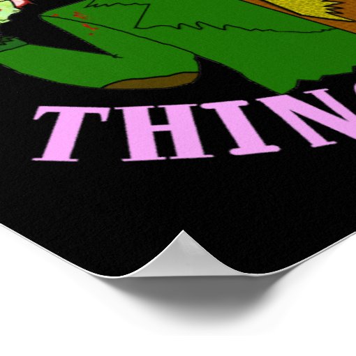 Funny Zombie Professor Proverb Poster | Zazzle