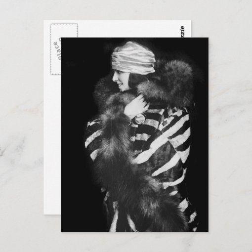 Fur Fashion, 1920s Postcard | Zazzle