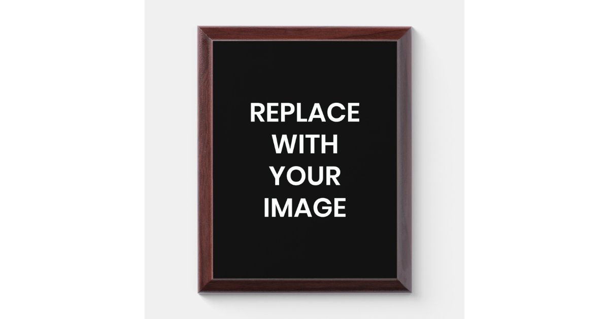 Fur & Fetch Wood Frame Plaque Template | Zazzle