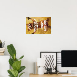 Furiously Happy poster | Zazzle
