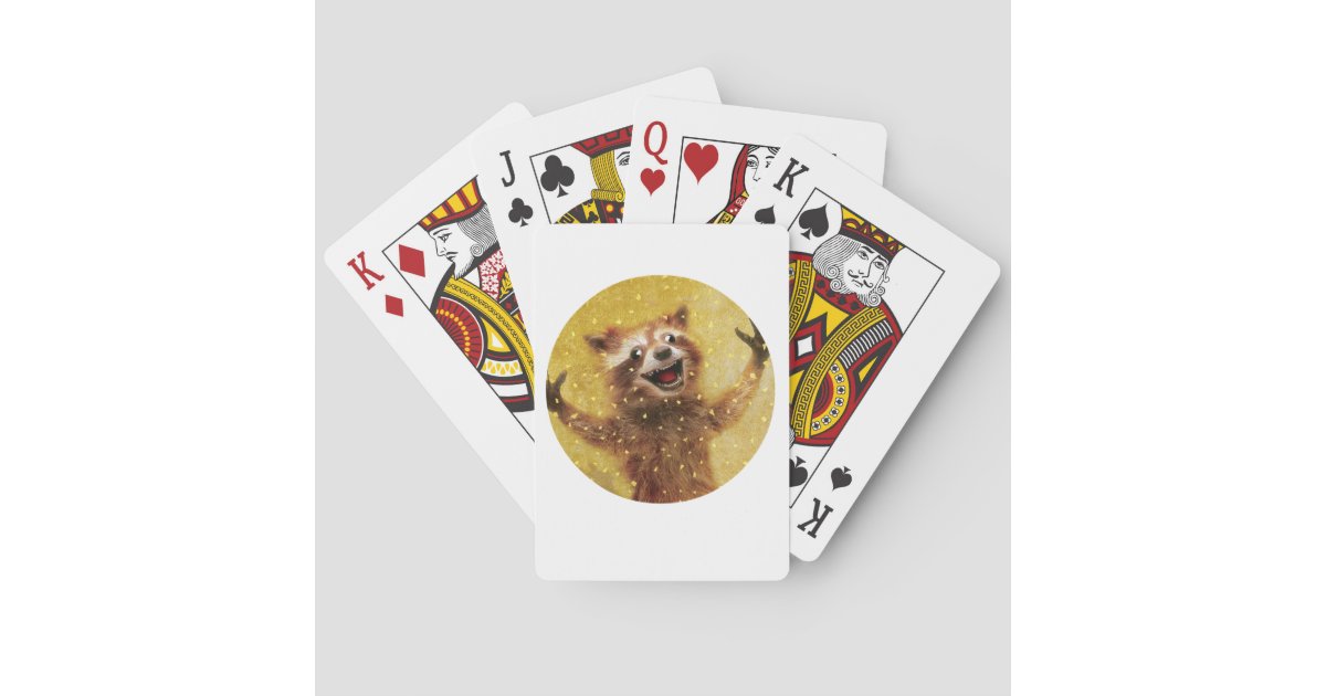 Furiously Happy raccoon cards | Zazzle