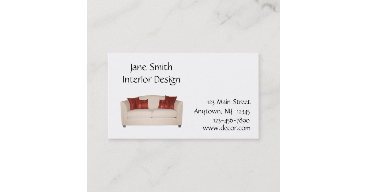 Furniture Business Card | Zazzle