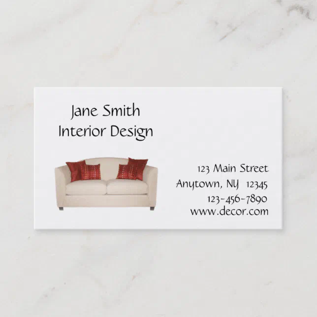 Furniture Business Card | Zazzle
